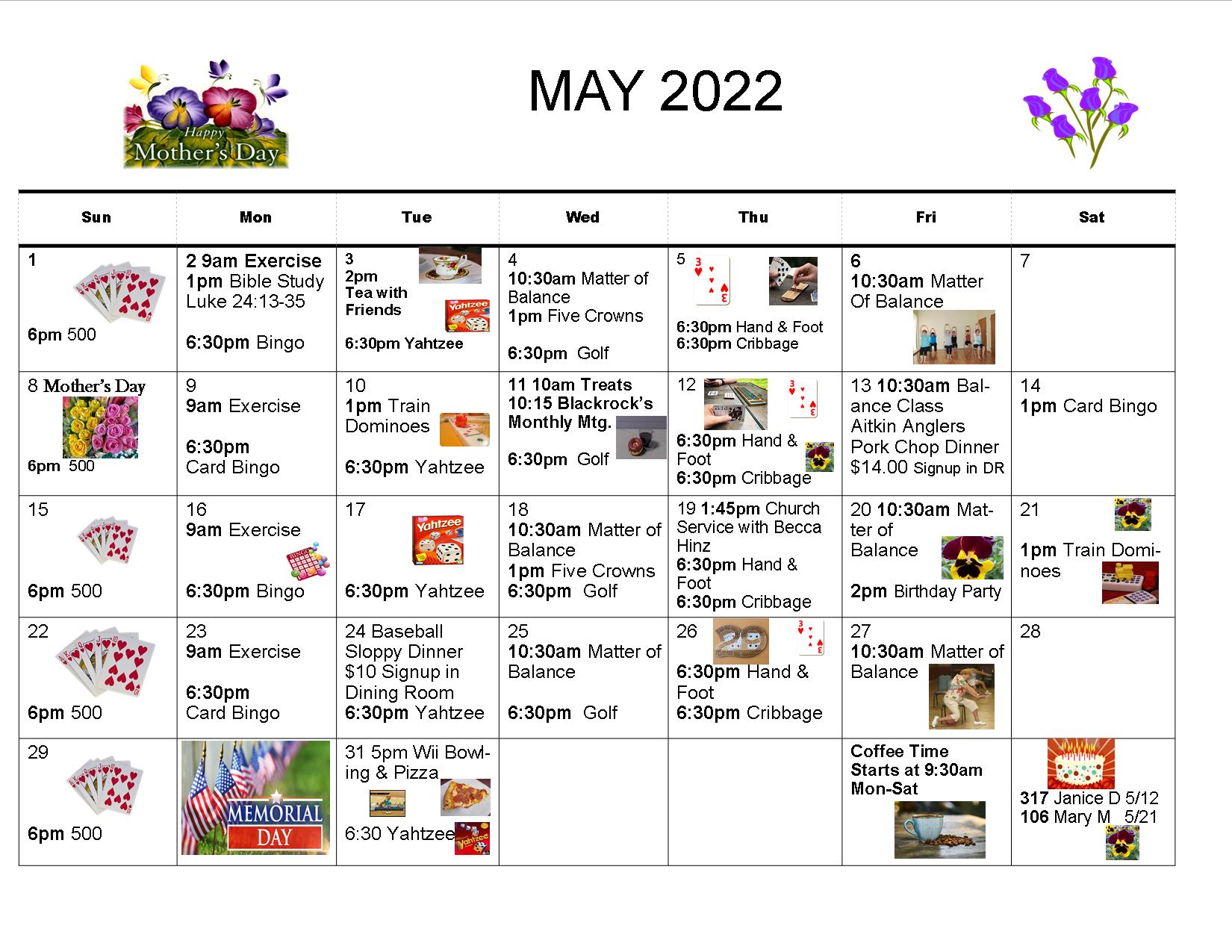 » Calendar of Events