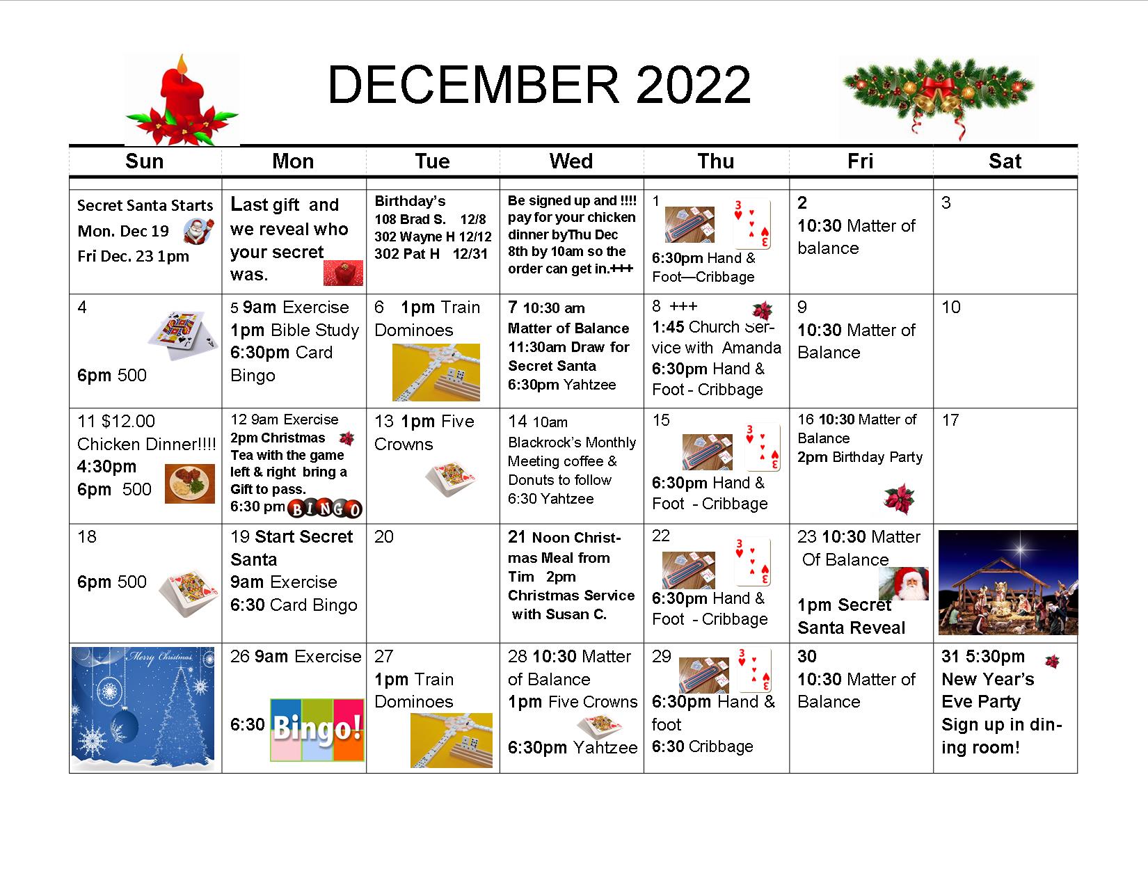 » Calendar of Events